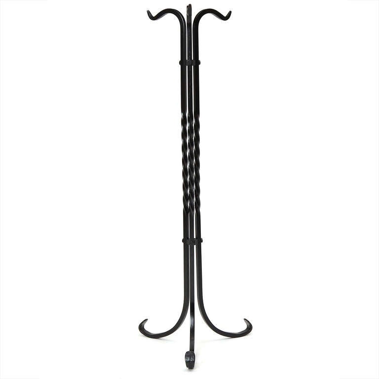 Twisted Iron Fire Tool Set For Sale at 1stDibs