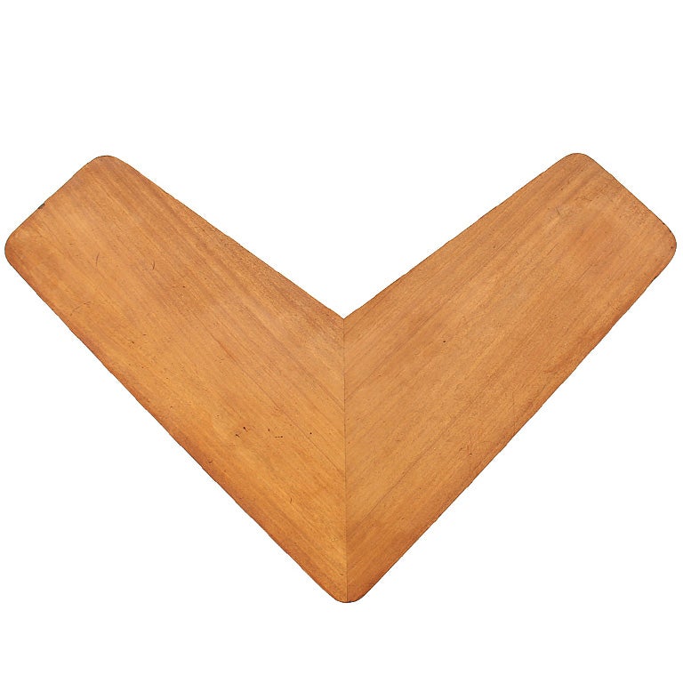 V Shaped Low Table For Sale at 1stDibs