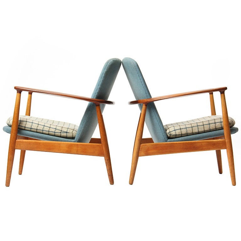 lounge chairs by Arne Vodder at 1stDibs