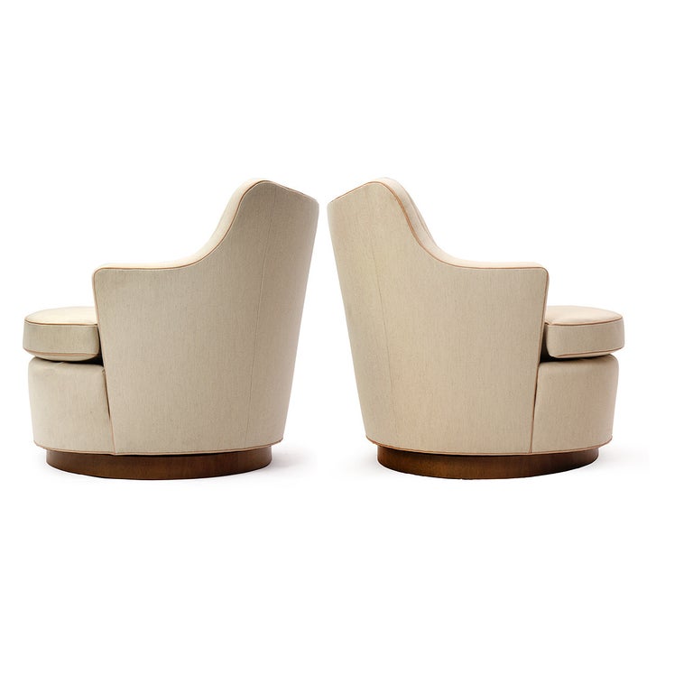 Swivel Lounges By Edward Wormley at 1stDibs