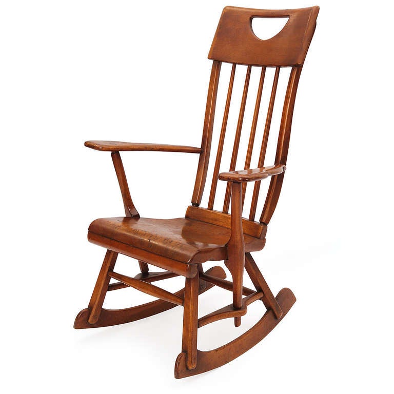 Maple Rocking Chair by Sikes For Sale at 1stDibs | sikes rocking chair ...