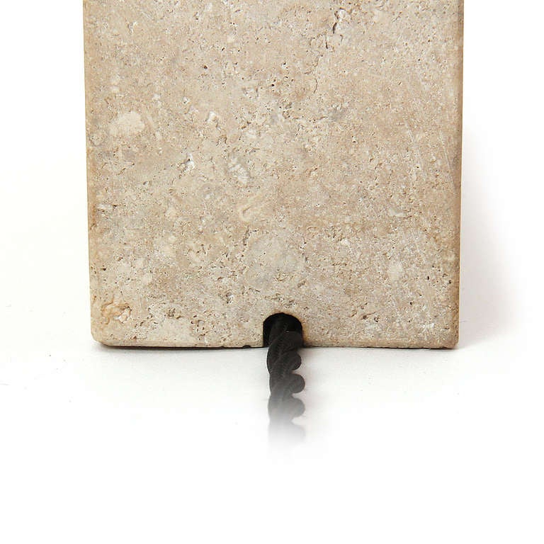 Travertine Table Lamp For Sale at 1stDibs | travertine lamp
