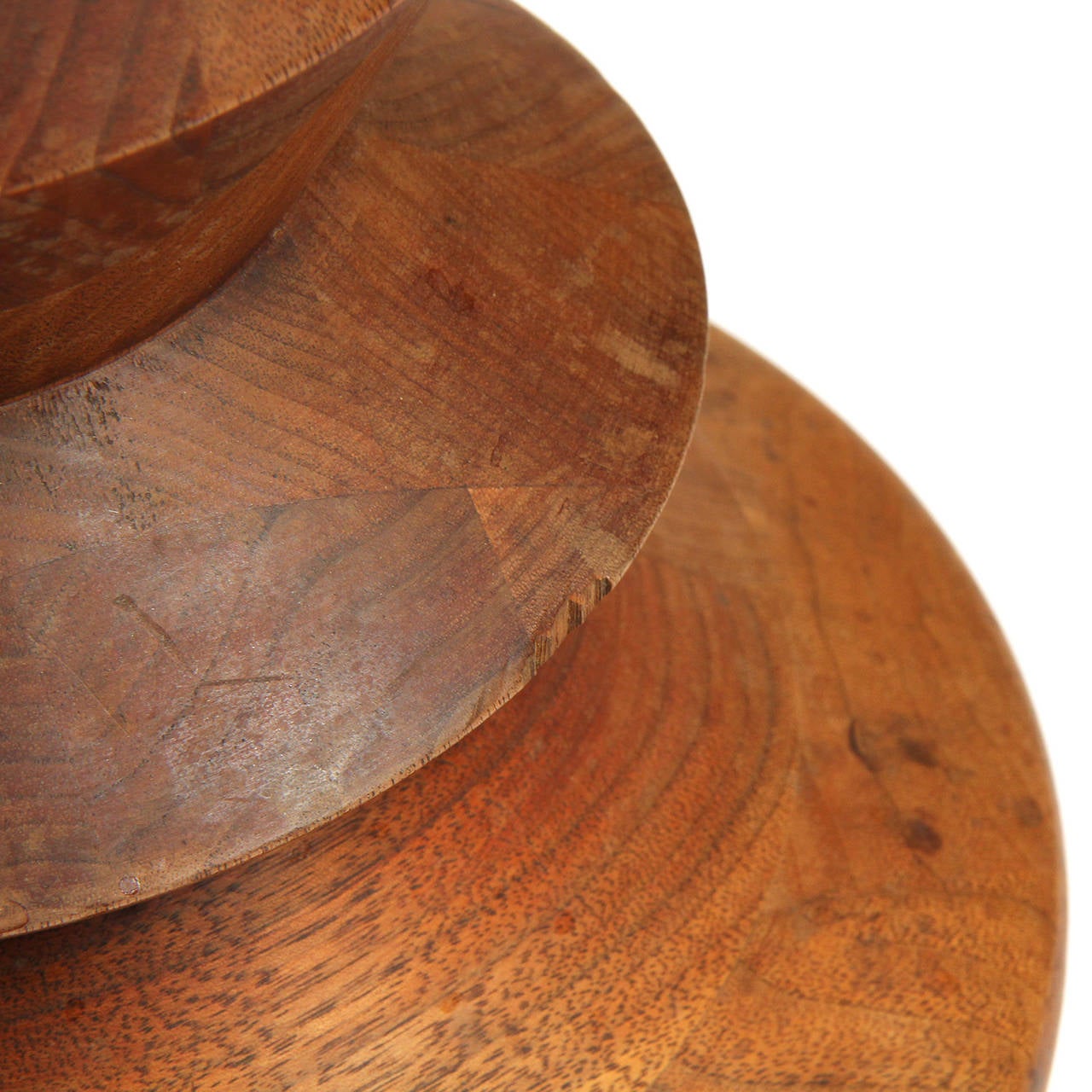 Turned Walnut Stool by Charles and Ray Eames For Sale at 1stDibs