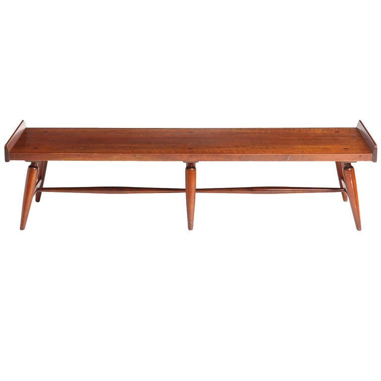 Walnut Low Table For Sale at 1stDibs