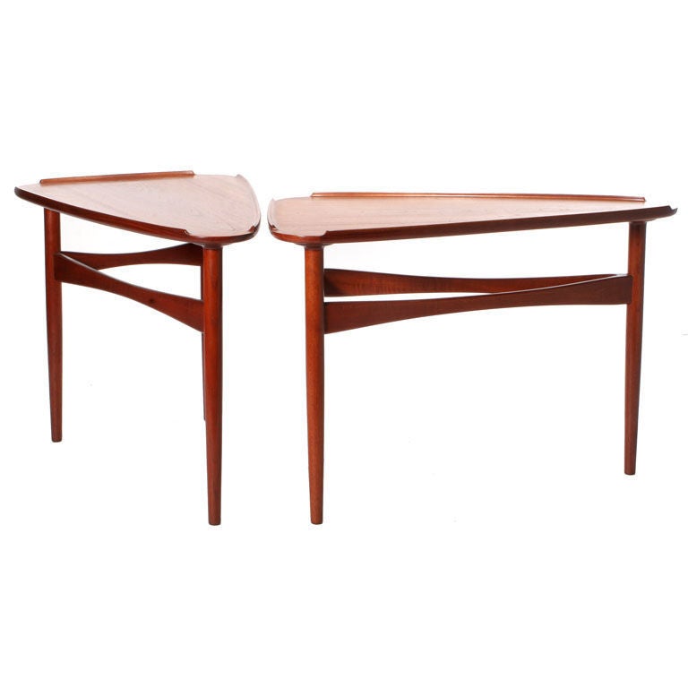 Three Sided Tables by Peder Pedersen at 1stDibs