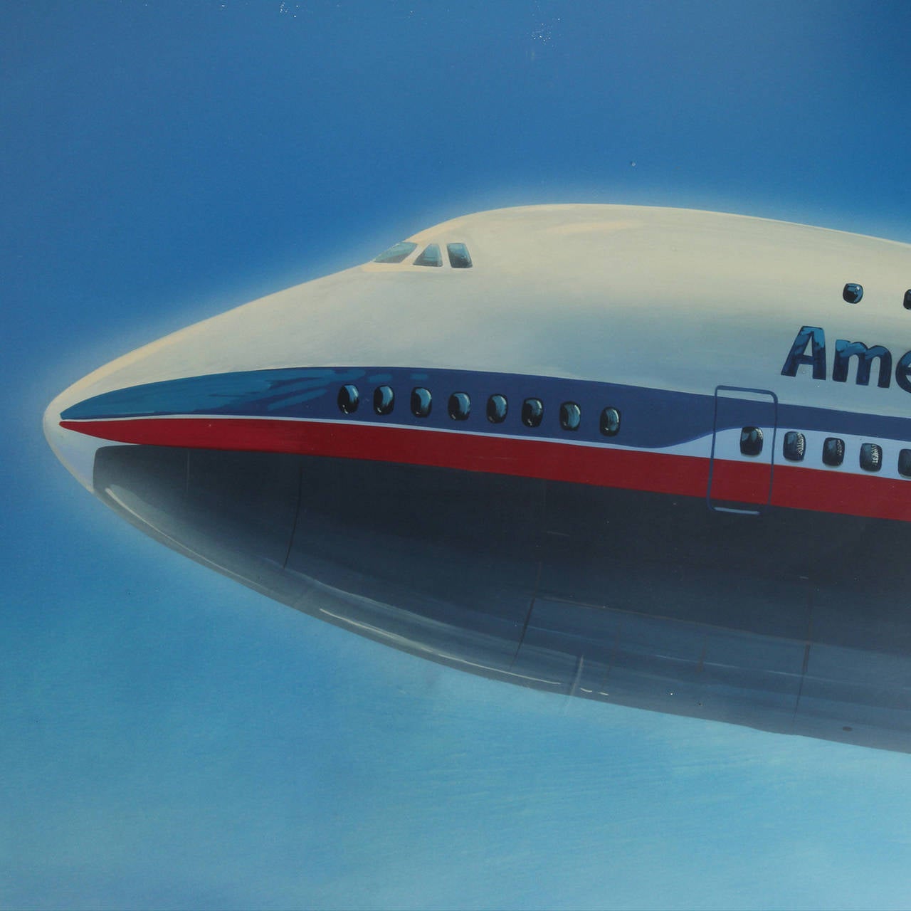 Three-Part Aircraft Painting For Sale at 1stDibs