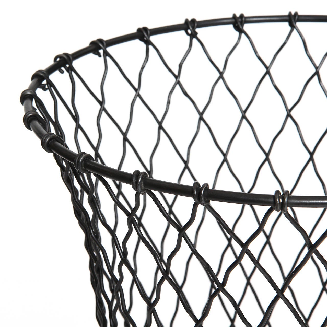 Industrial Wire Waste Basket at 1stDibs