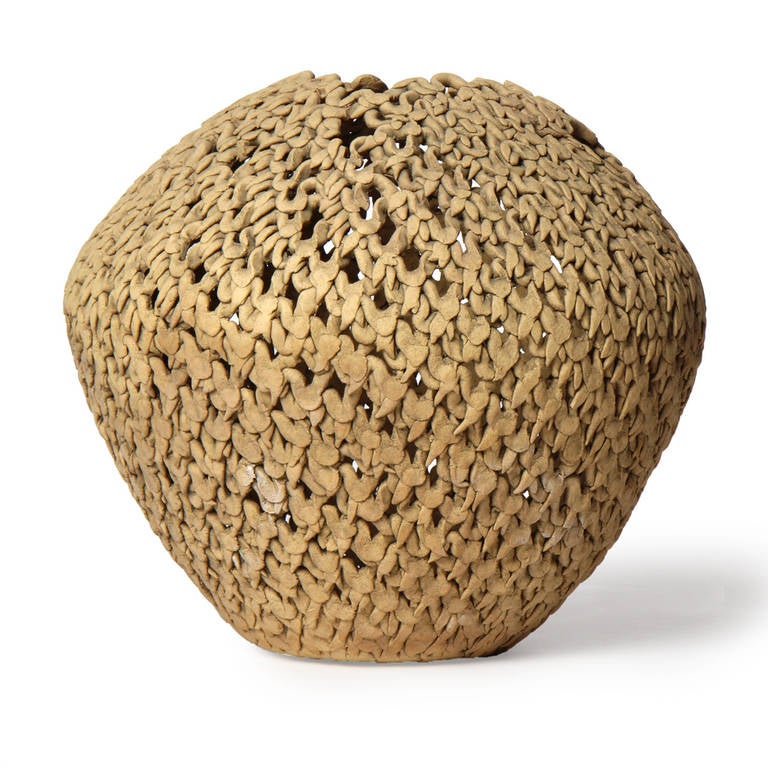 "Woven" Ceramic Vessel at 1stDibs