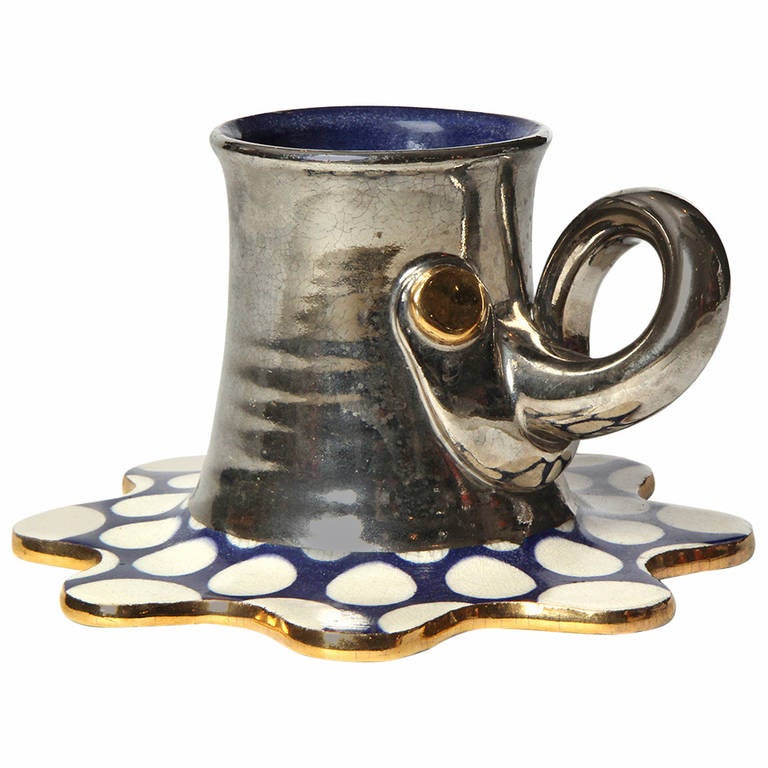 Funk Pottery Elephant Sculpture by Mutsuo Yanagihara For Sale at 1stdibs