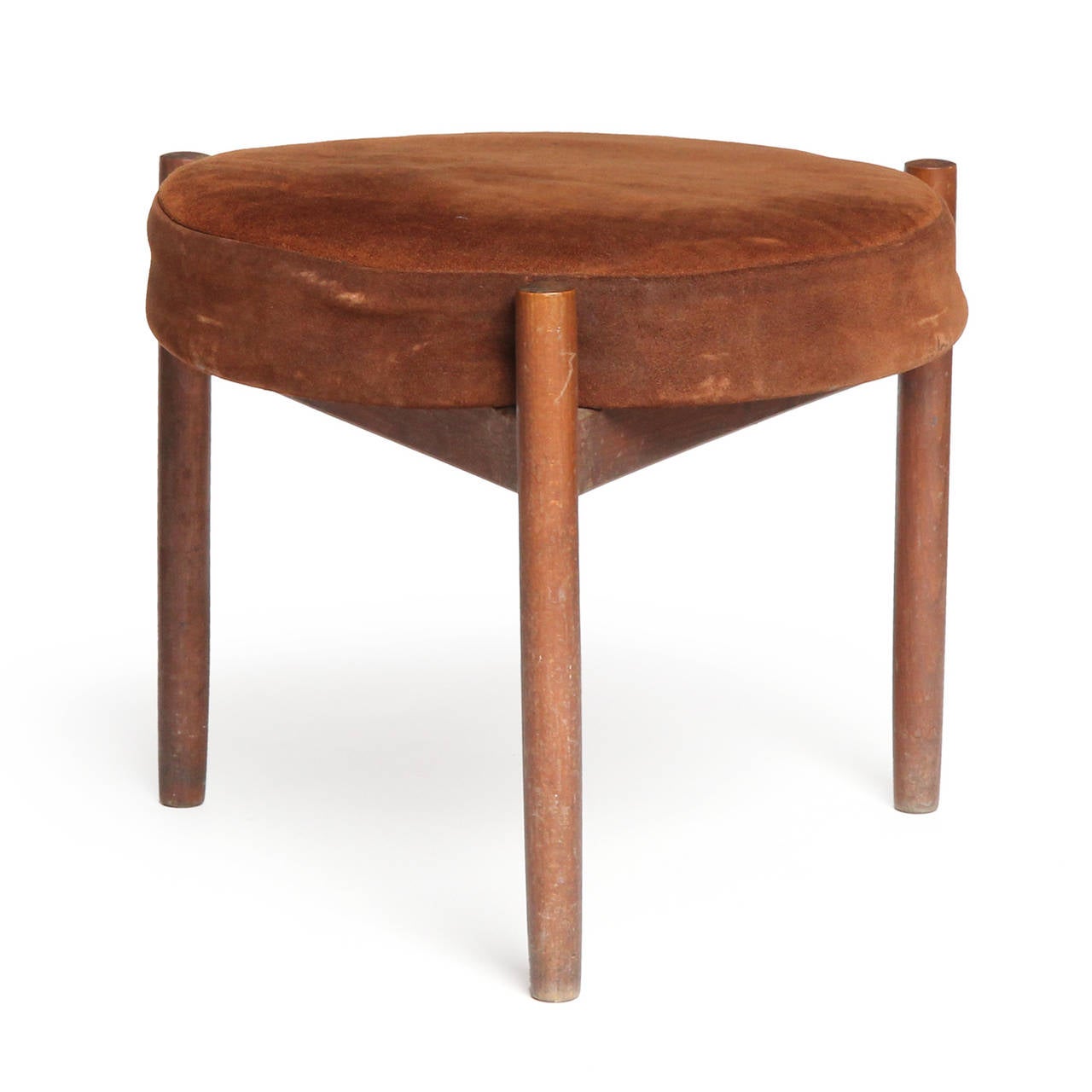 Danish Three-Legged Stools For Sale at 1stDibs