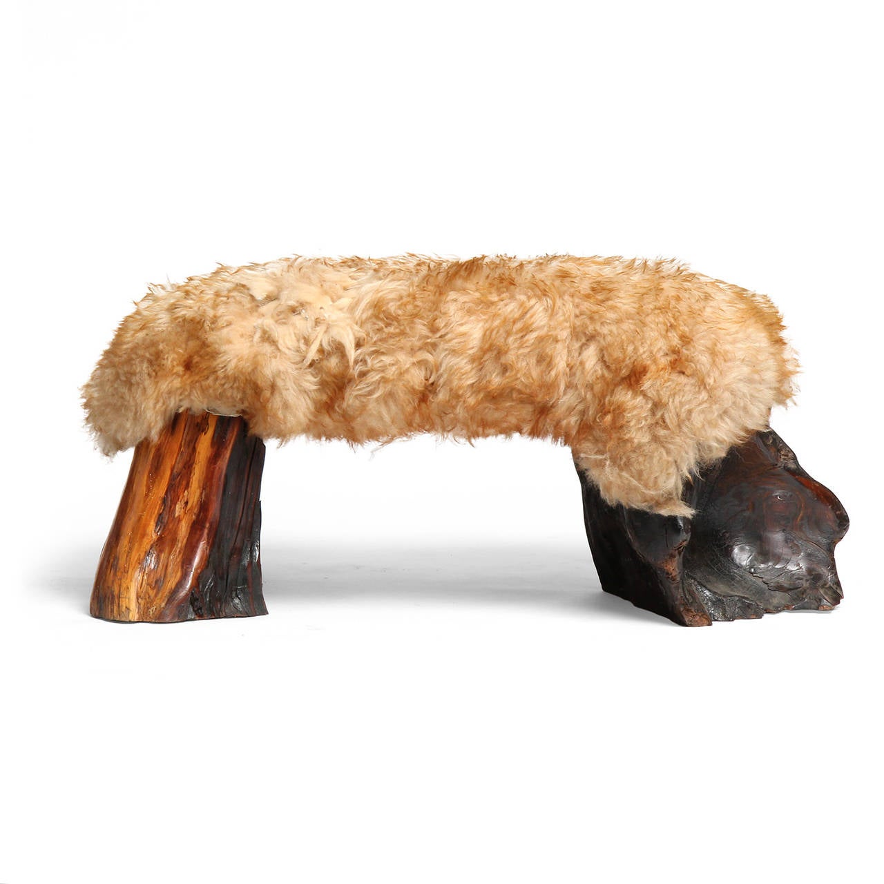 Redwood Burl Stool For Sale at 1stDibs
