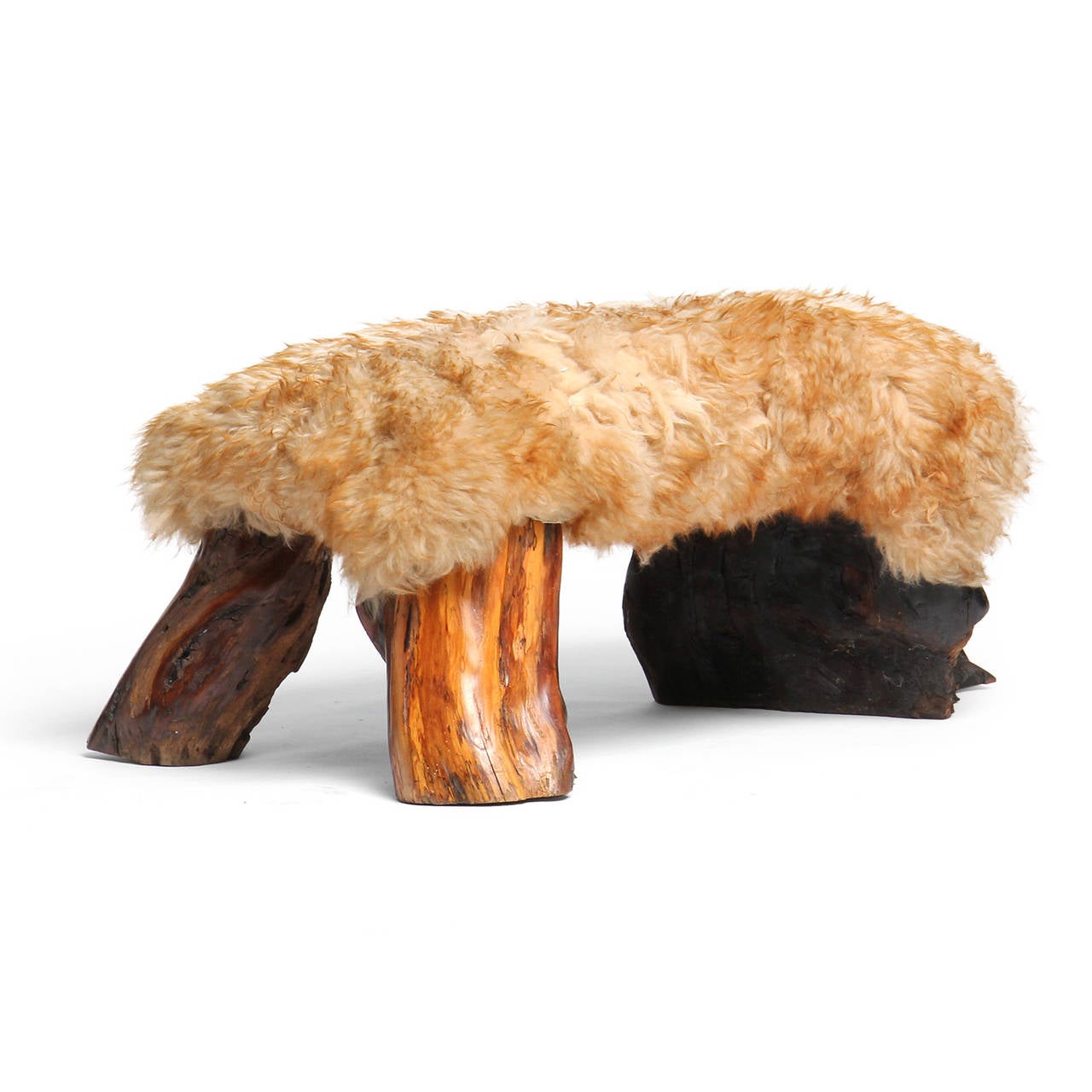 Redwood Burl Stool For Sale at 1stDibs