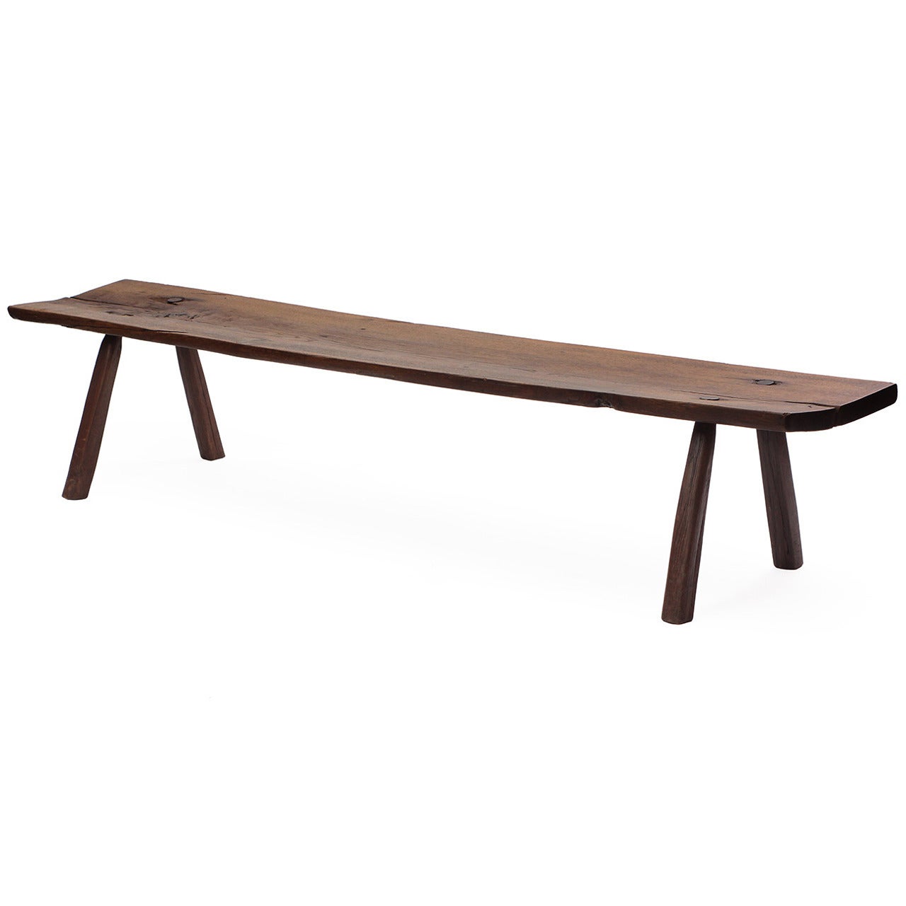 Rustic Early American Bench at 1stDibs