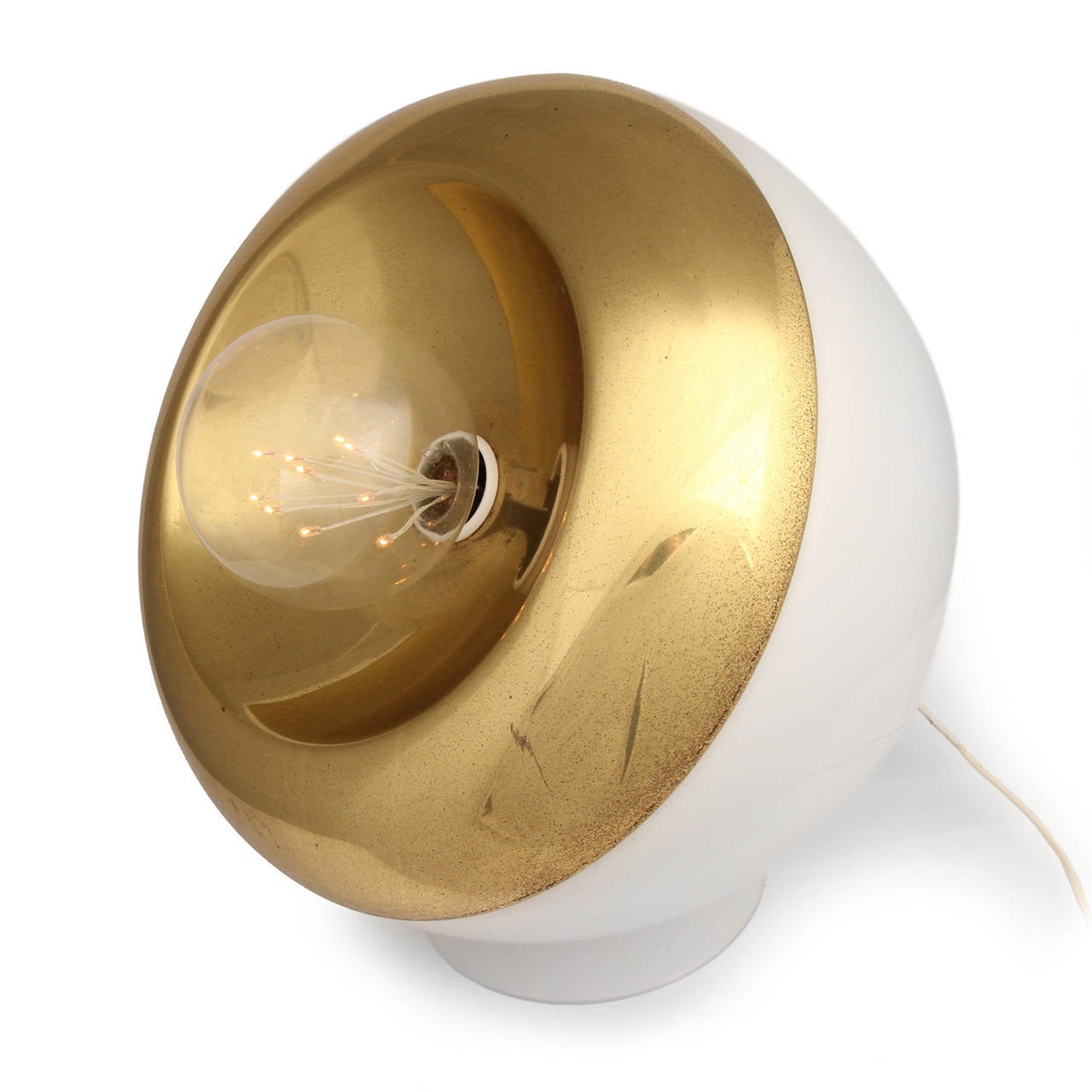 Cased Glass and Brass Table Lamps For Sale at 1stDibs