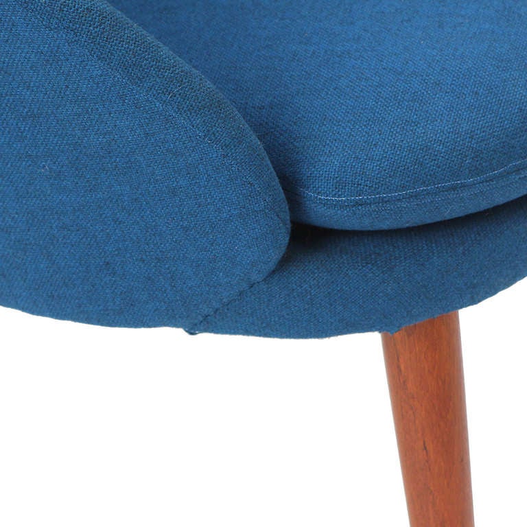 Danish Round-Back Lounge Chair For Sale at 1stDibs