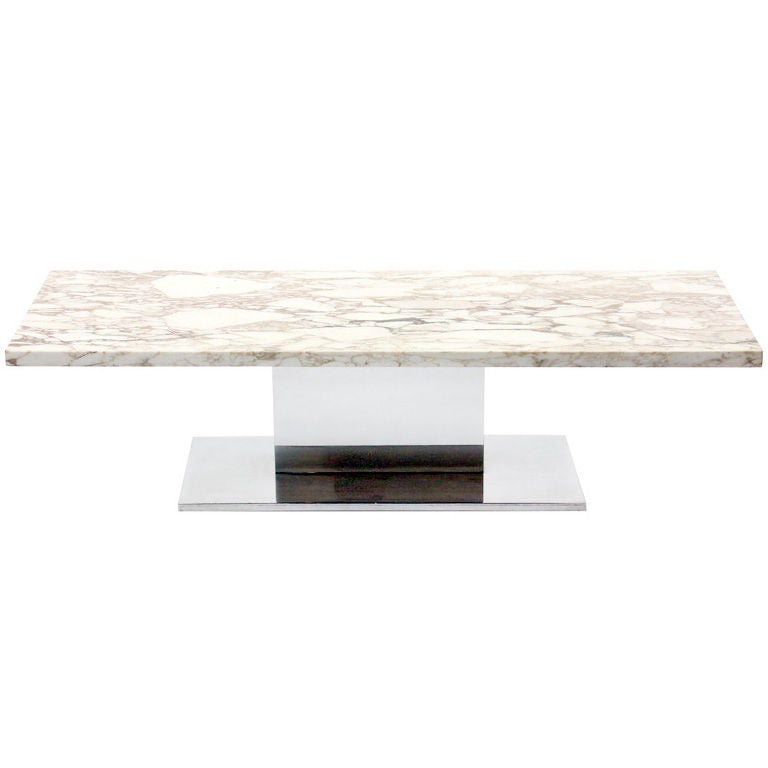 Marble Low Table by Warren Platner at 1stDibs