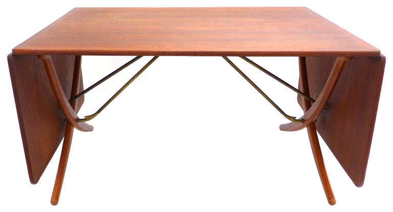 Iconic Drop Leaf Scissor-Leg Table by Hans Wegner at 1stDibs | scissor ...