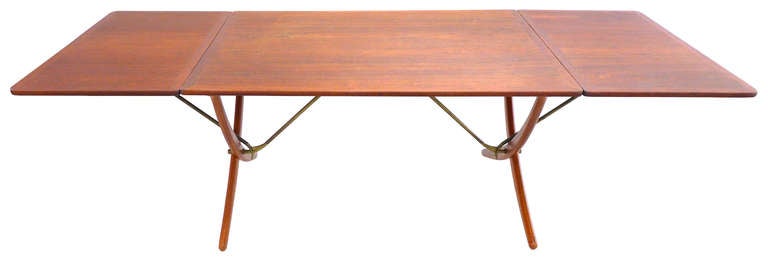 Iconic Drop Leaf Scissor-Leg Table by Hans Wegner at 1stDibs | scissor ...