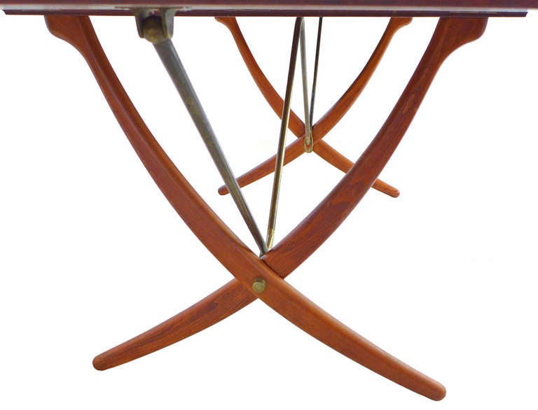 Iconic Drop Leaf Scissor-Leg Table by Hans Wegner at 1stDibs | scissor ...