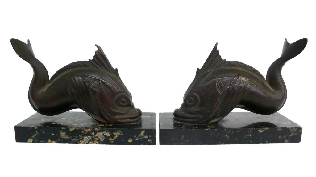 French Bronze Art Deco Bookends by Maurice Osmond at 1stDibs