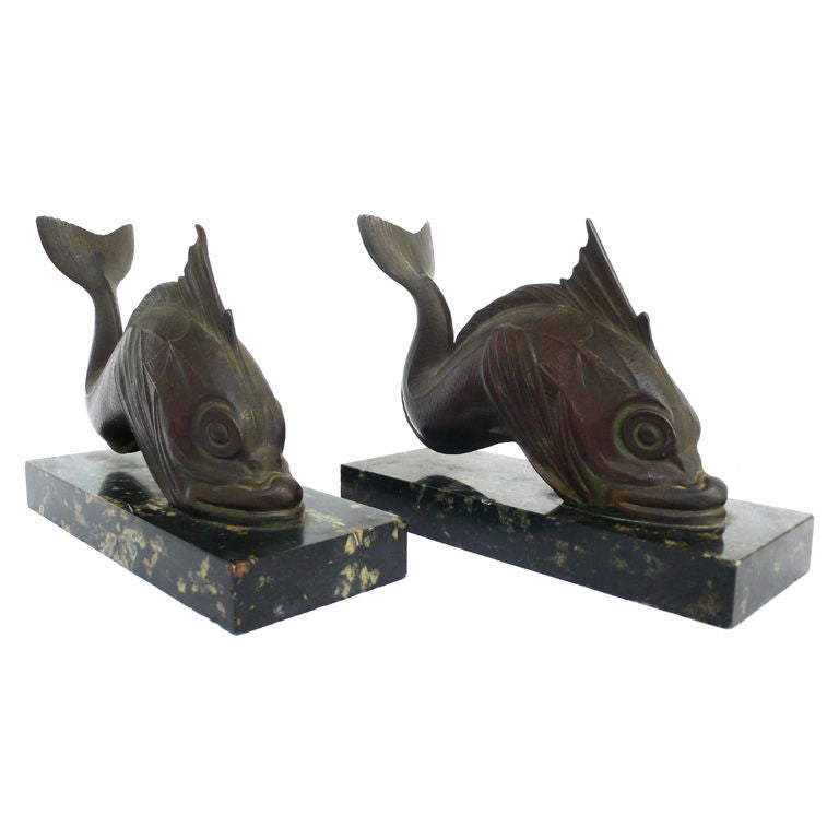 French Bronze Art Deco Bookends by Maurice Osmond at 1stDibs