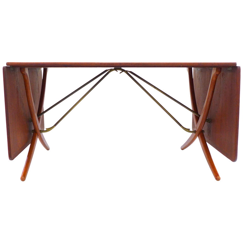 Iconic Drop Leaf Scissor-Leg Table by Hans Wegner at 1stDibs | scissor ...