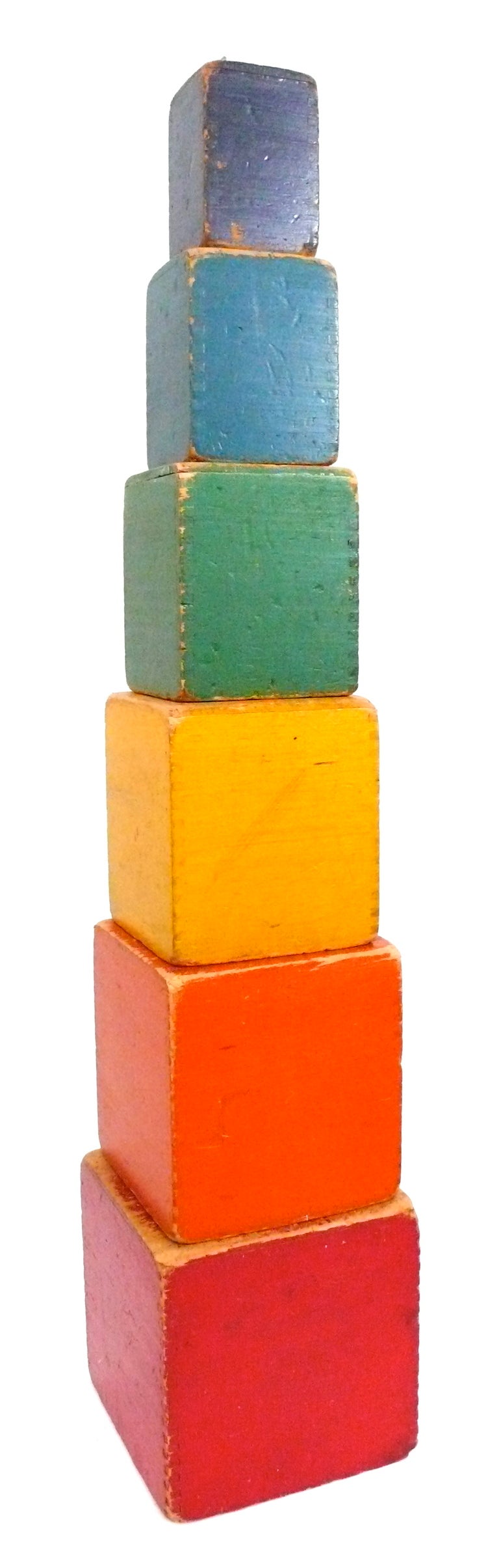 Sets of 1930's Hand-Painted Children's Nesting Blocks For Sale at 1stDibs