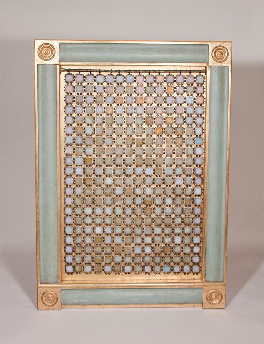 Framed Tiffany Studios Chainmail Mesh Panel at 1stDibs