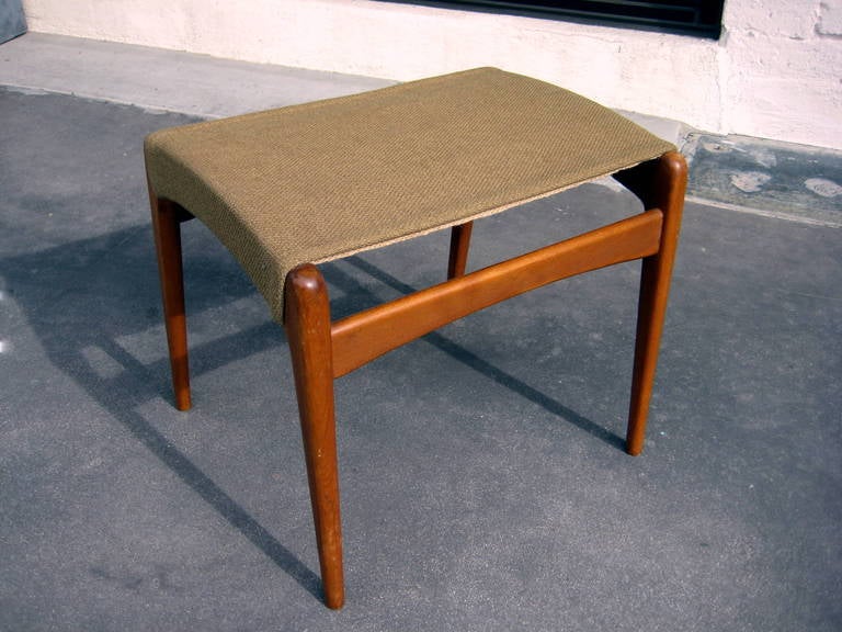 A vintage Fritz Hansen Stool/Ottoman c.1960 Denmark, Original Fabric ...