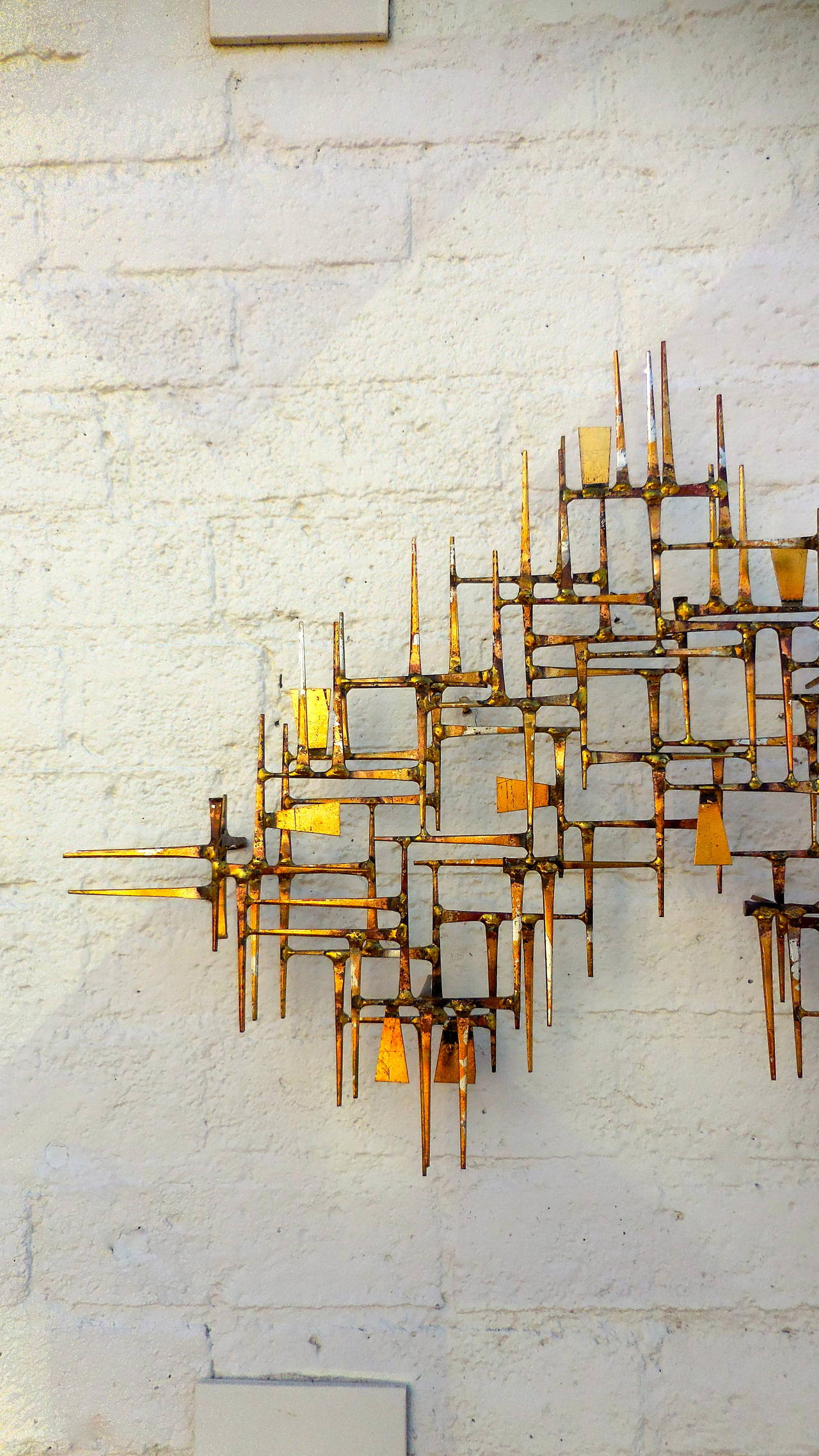 Sparkling Mid-20th Century Wall-Mounted Sculpture by William Bowie ...