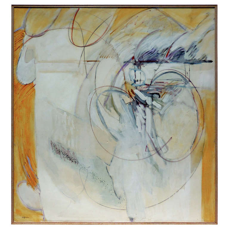 A large scaled original painting by American artist Wesley E. Johnson c ...