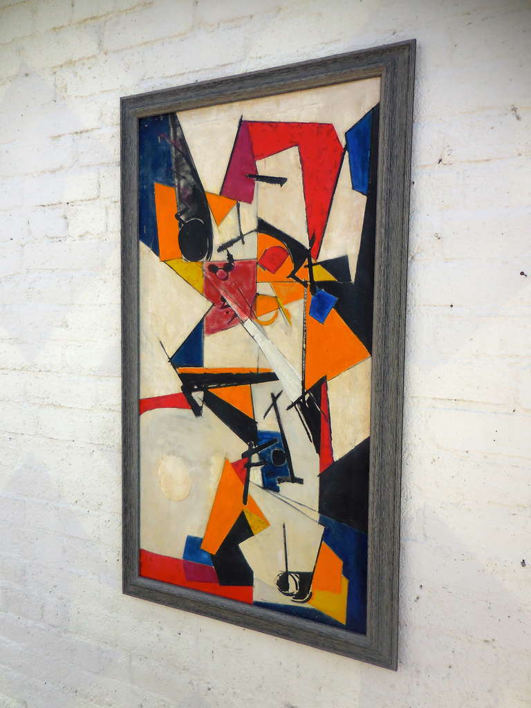 "Composition 58" an original oil painting by S.P. Provenzano at 1stDibs