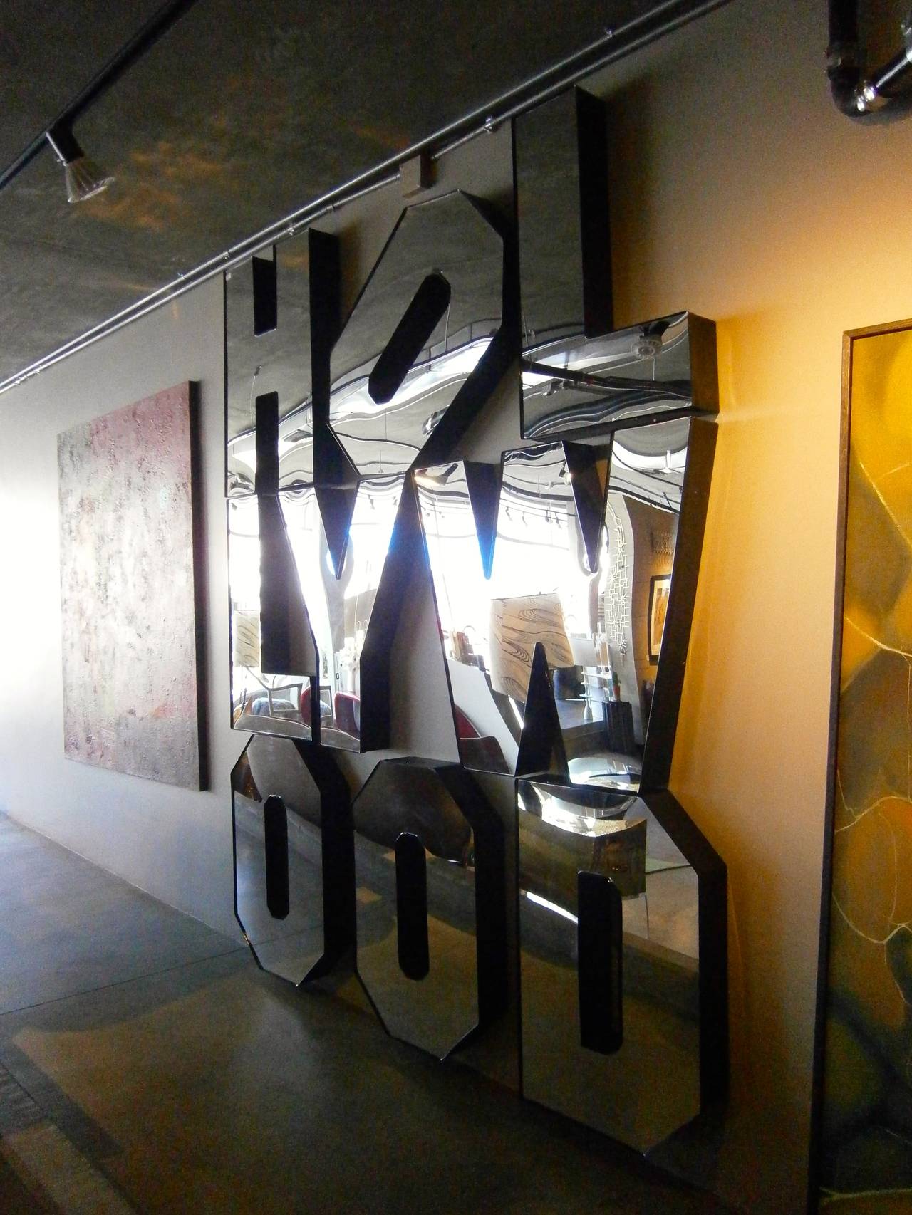 "Everybody Is A Star" A Large 9' Tall Vintage Custom Mirrored HOLLYWOOD ...