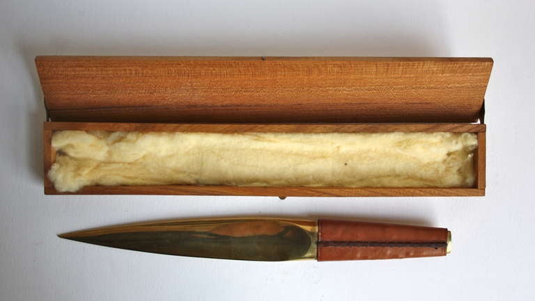 Fantastic Heavy Brass Paperknife by Carl Auböck at 1stDibs