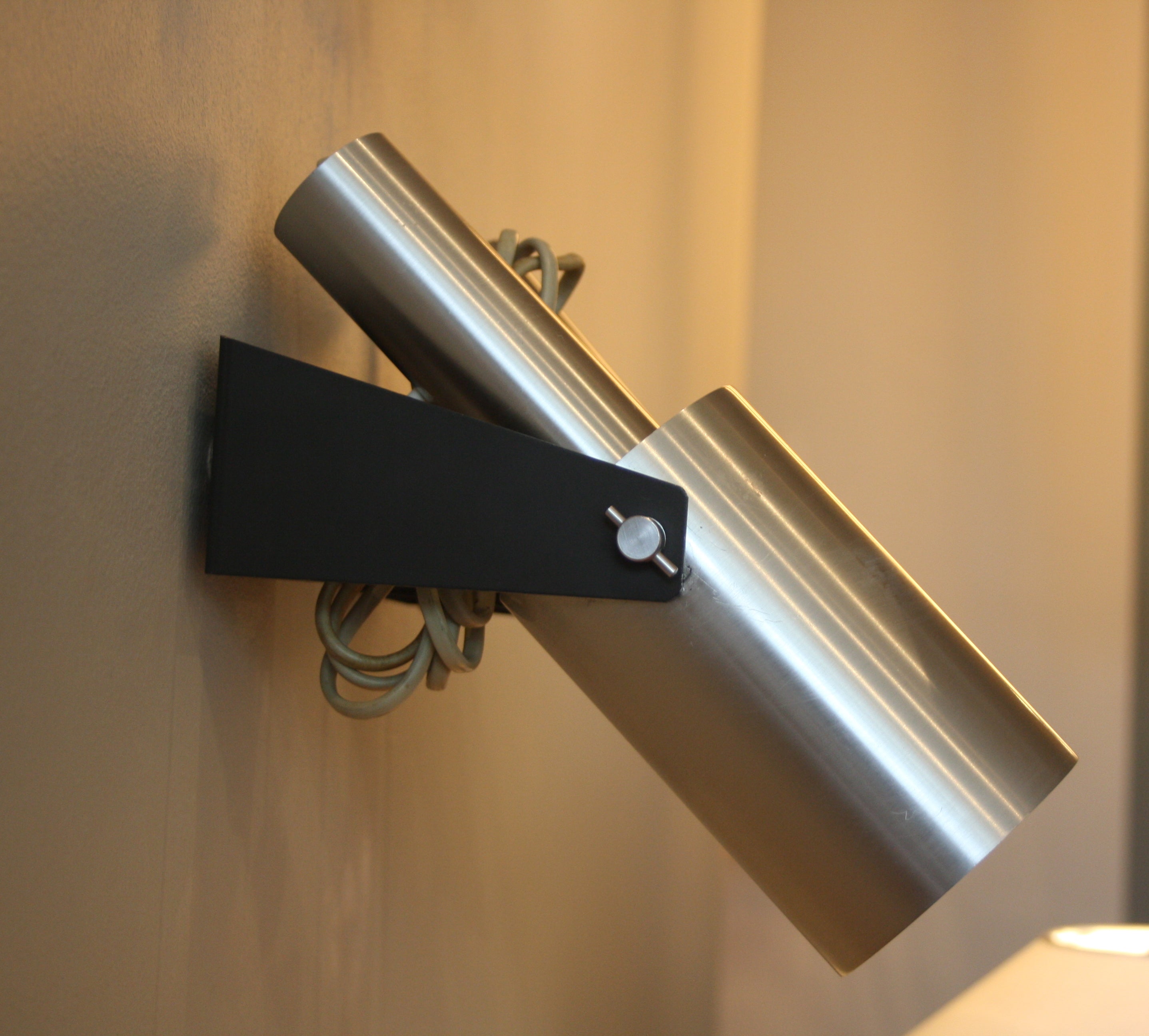 Pair of Steel Adjustable Wall Lights at 1stDibs
