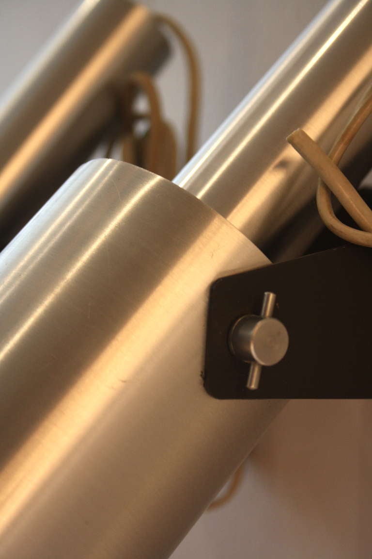 Pair of Steel Adjustable Wall Lights at 1stDibs