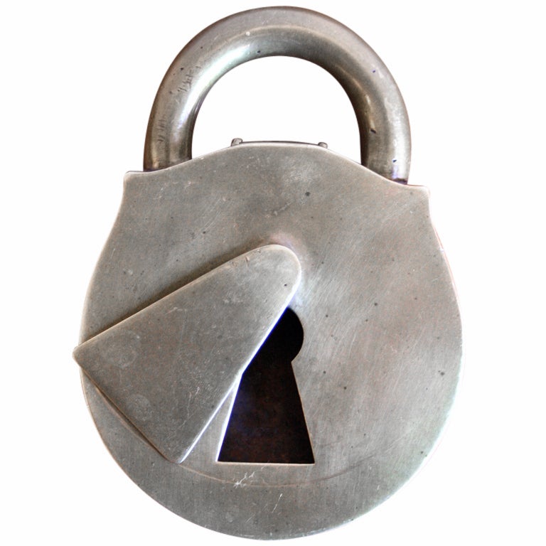 Fantastic Pad Lock Ashtray by Carl Aubock at 1stDibs