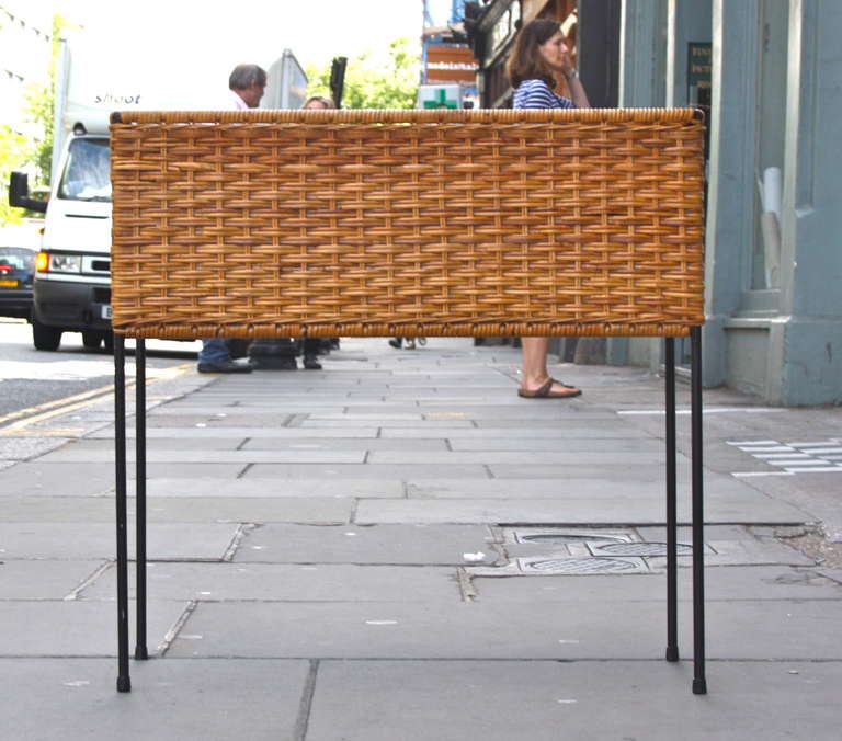 Large Wicker Planter By Carl Auböck at 1stDibs