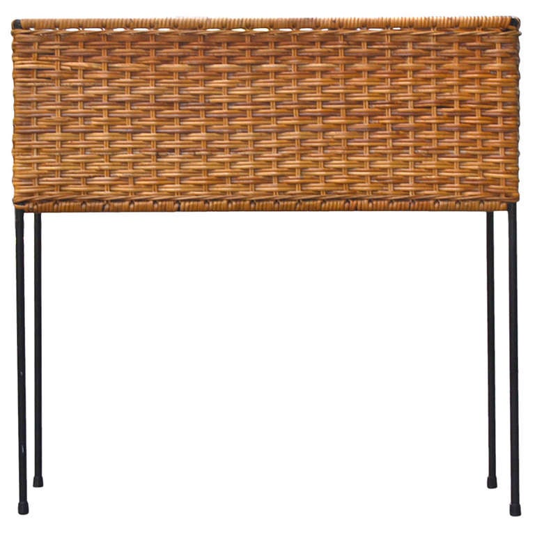 Large Wicker Planter By Carl Auböck at 1stDibs