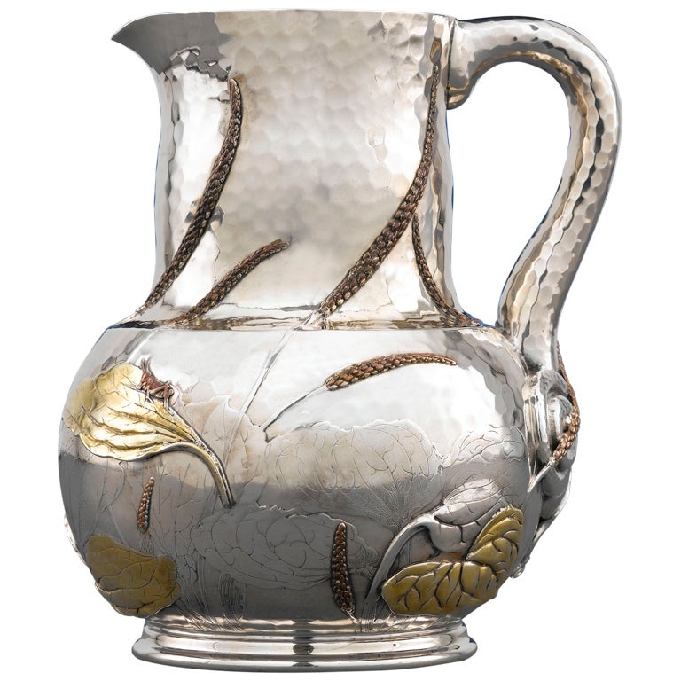 Tiffany and Co. Silver Japaneseque Water Pitcher at 1stDibs
