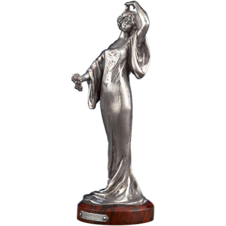 Silver Bronze Lady by Lucien Charles Edouard Alliot at 1stDibs | lucien ...
