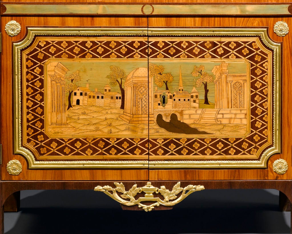 Marquetry Secretaire a Abattant by Andre Gilbert at 1stDibs