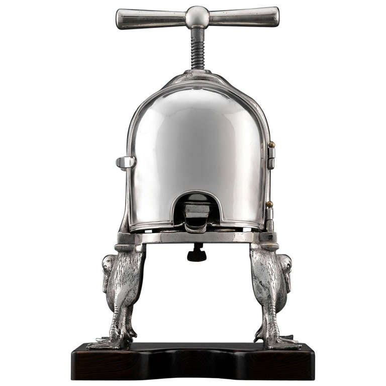 Silver Plate Duck Press by Joseph Heinrichs at 1stDibs | silver duck ...