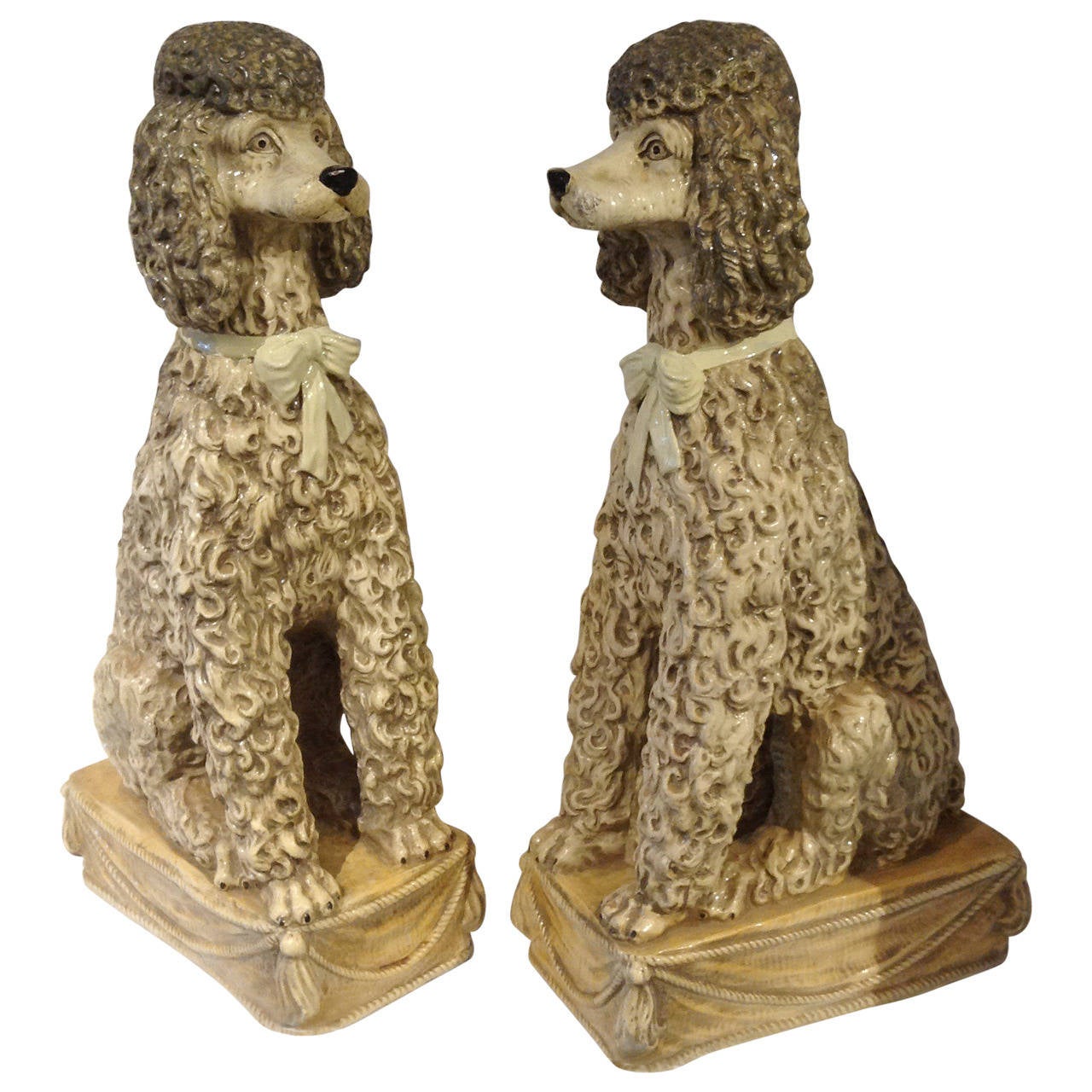 Magnificent Pair of Lifesize Poodle Statue at 1stDibs | life size ...
