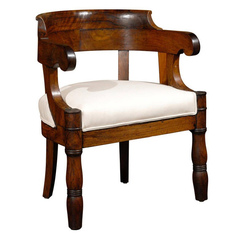 Barrel Back Chair at 1stDibs