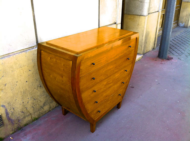 Chest of Drawers with Very Interesting Design, Five Drawers at 1stDibs