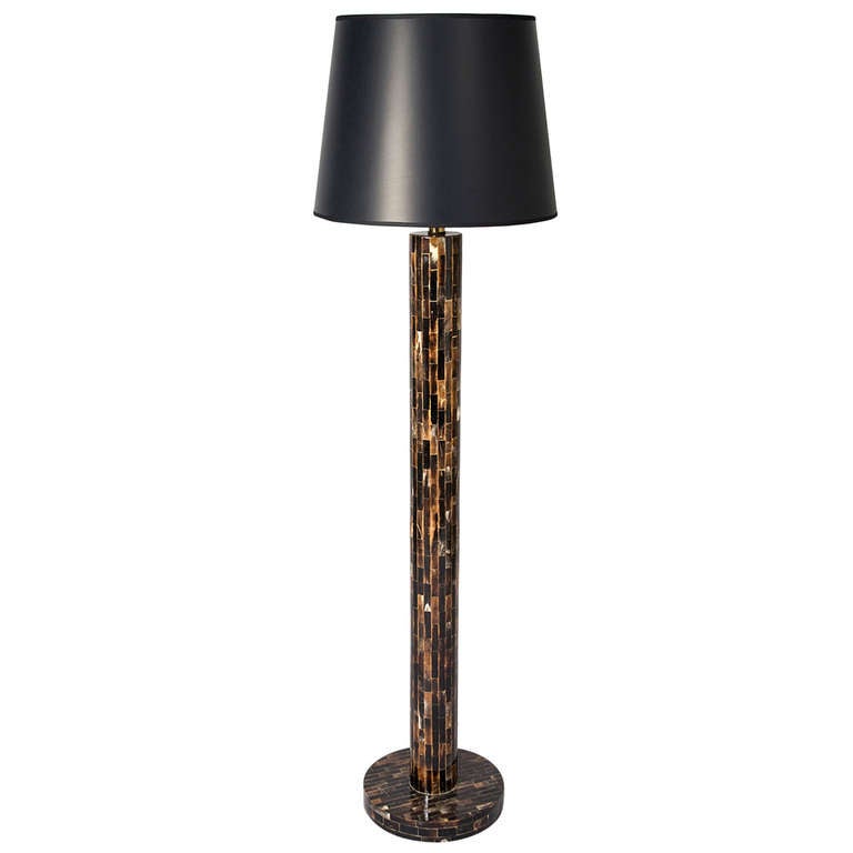 Tiled Column Floor Lamp at 1stDibs