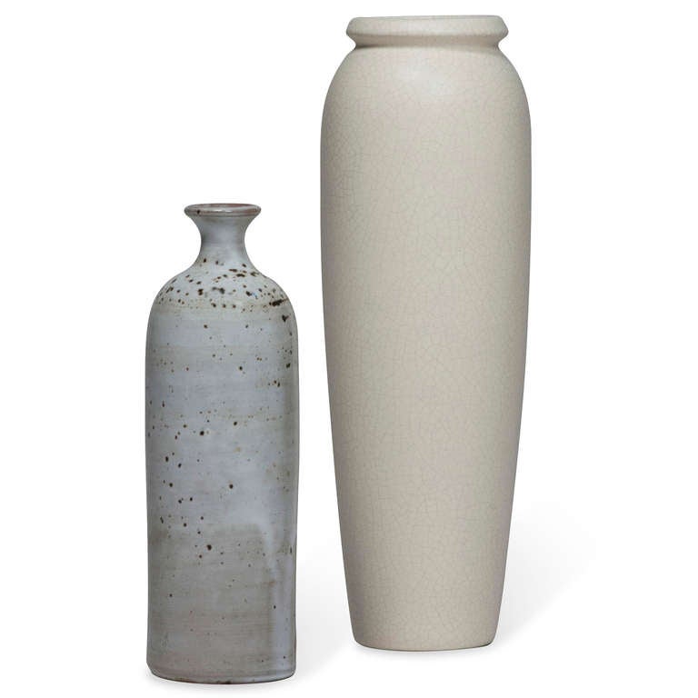 Three Tall Ceramic Vases at 1stDibs