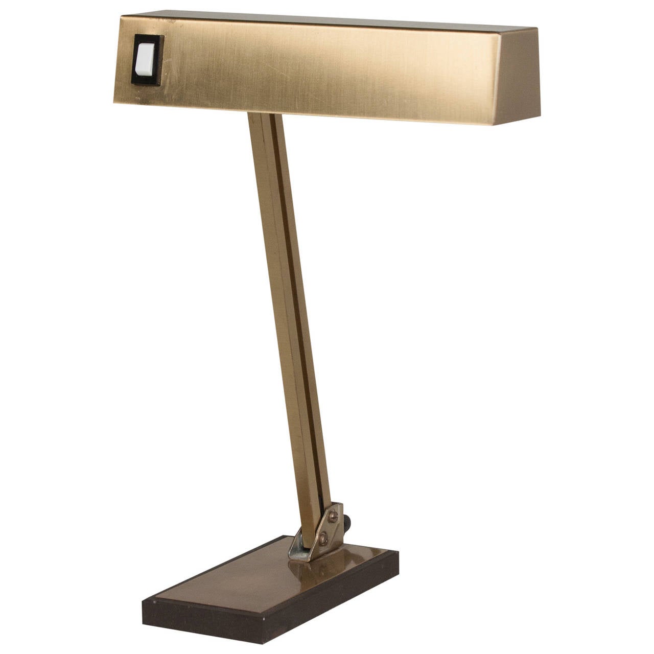 Bronze Pivoting Desk Lamp, German, 1960s at 1stDibs