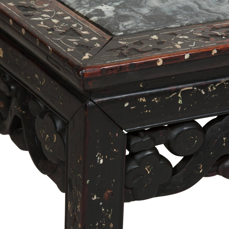 Marble Inlay Coffee Table at 1stDibs